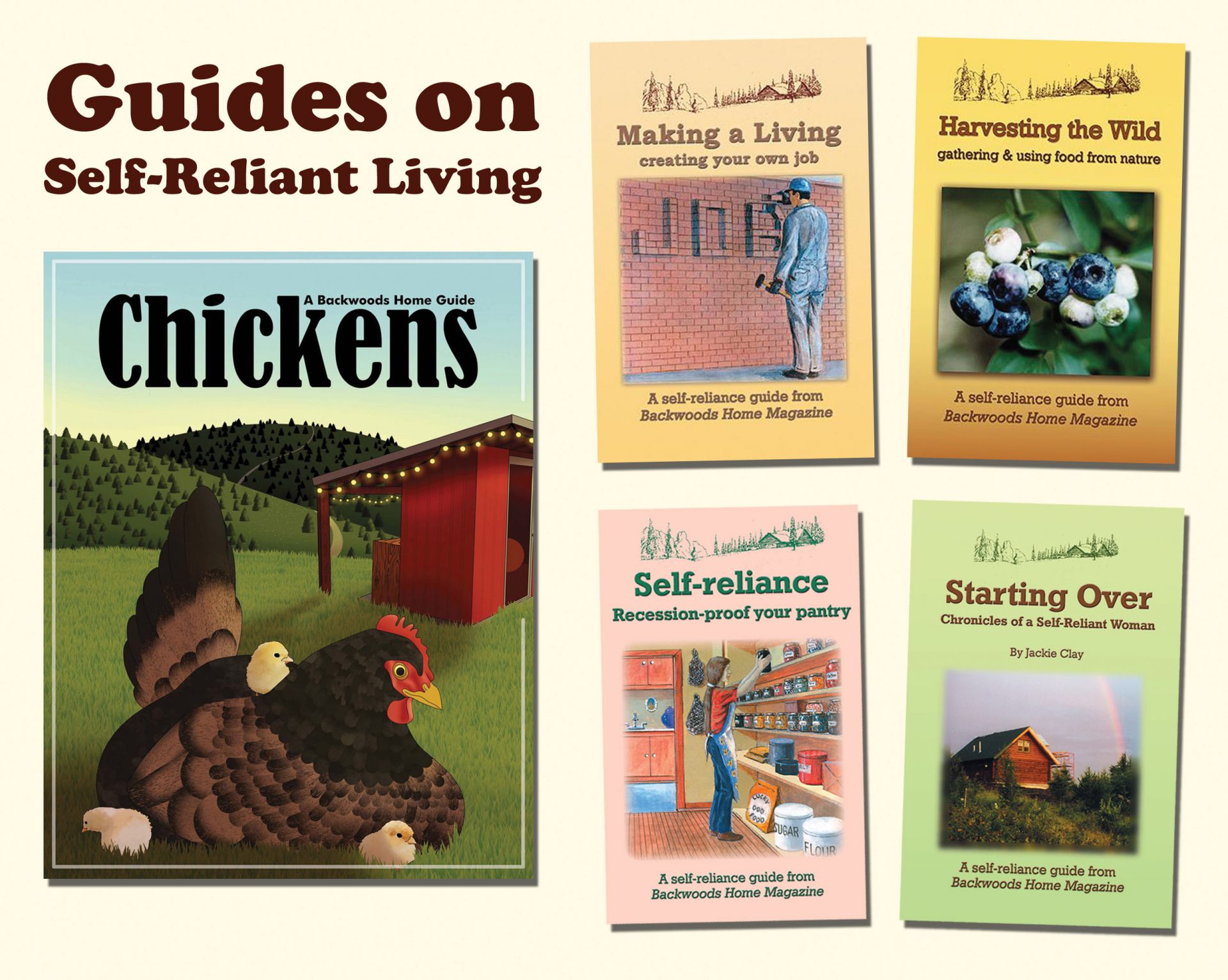 Self-Reliance Guide Book Set | Backwoods Home Magazine