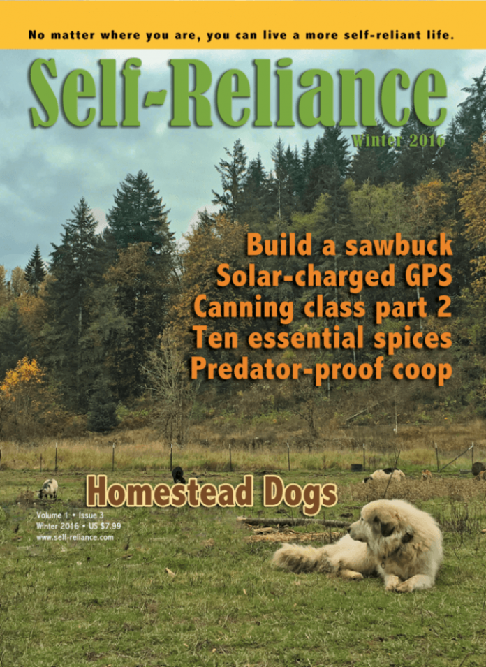 Self-Reliance: Winter 2016 | Backwoods Home Magazine