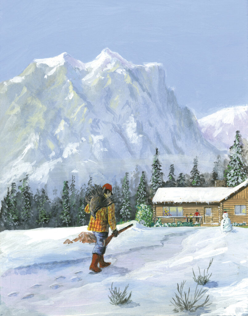 Art Print: Hunter Coming Home – 11×14 in | Backwoods Home Magazine
